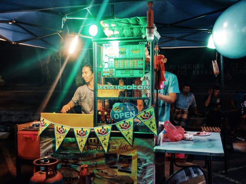 Burger stall editorial image. Image of normal, streetfood - 123265500