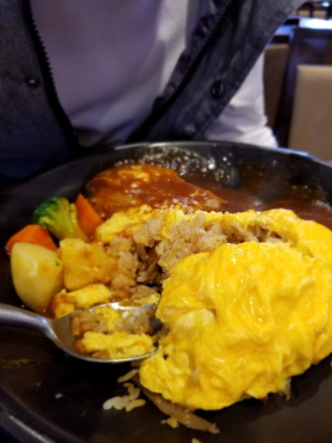 Burger steak stock photo. Image of topped, steak, fried - 105591918