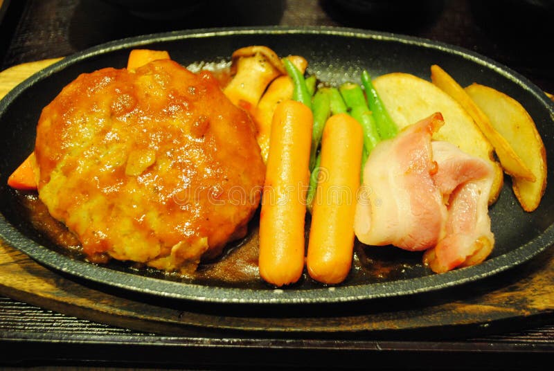 Burger steak stock photo. Image of burger, delicious - 40367226