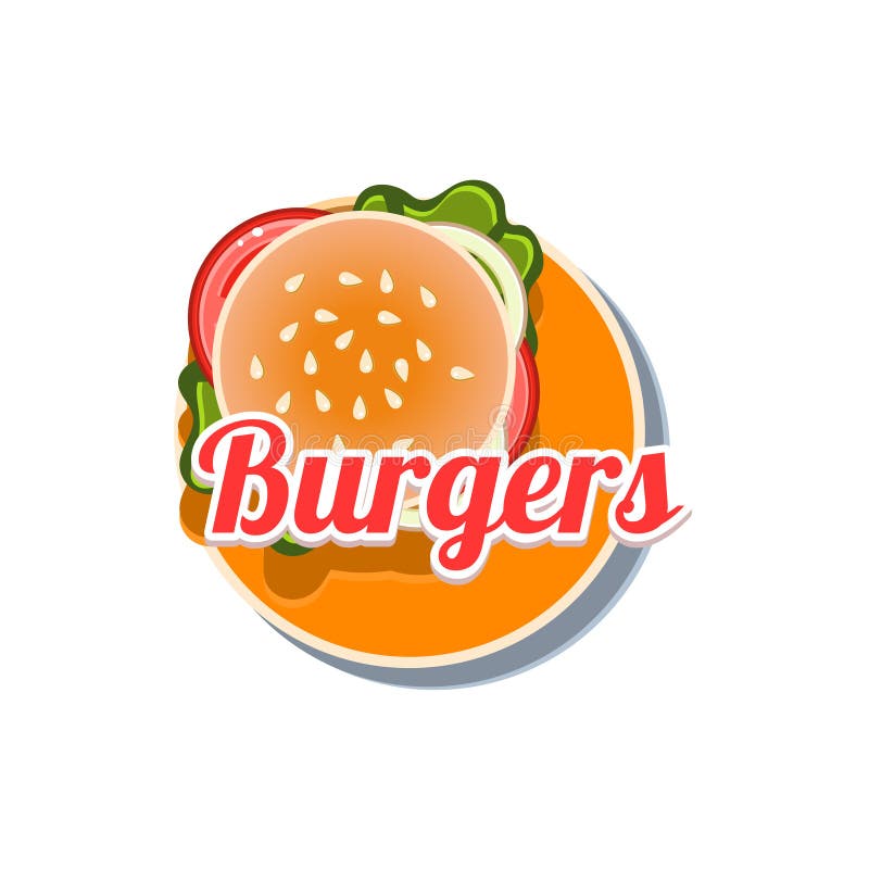 Burger Sticker. Vector Illustration Stock Vector - Illustration of icon ...