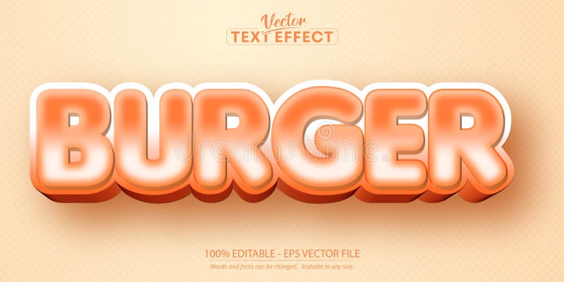 BURGER Text on Orange Grungy Lines Stamp Stock Illustration ...