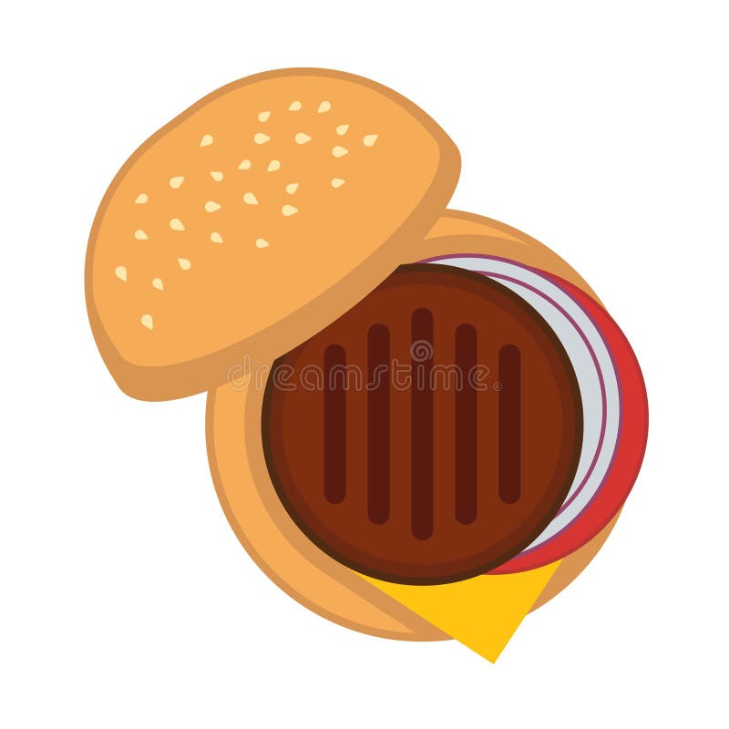 Burger Top View Stock Illustrations – 1,790 Burger Top View Stock ...