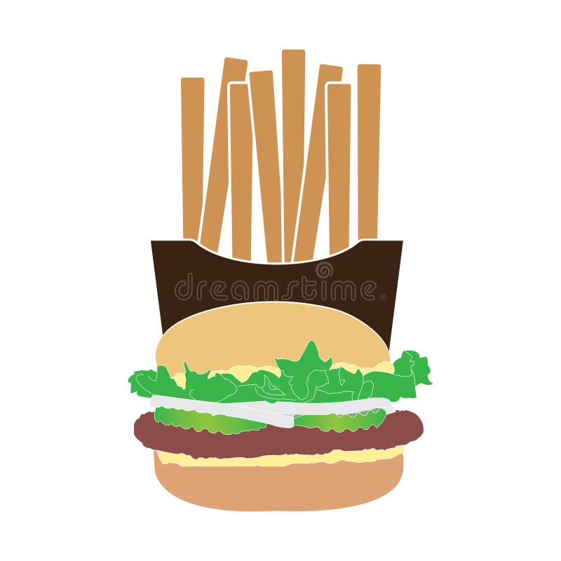 Burger vector icon stock vector. Illustration of calorie - 288837537