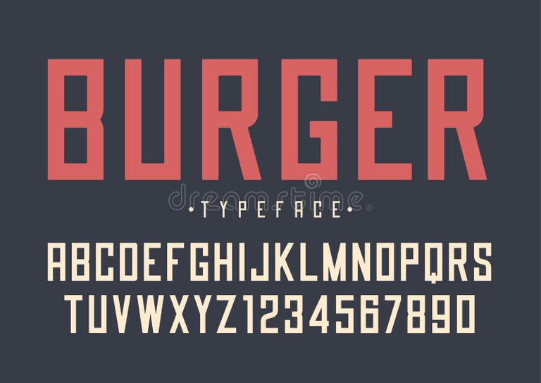 Burger Font Stock Illustrations – 4,672 Burger Font Stock Illustrations ...