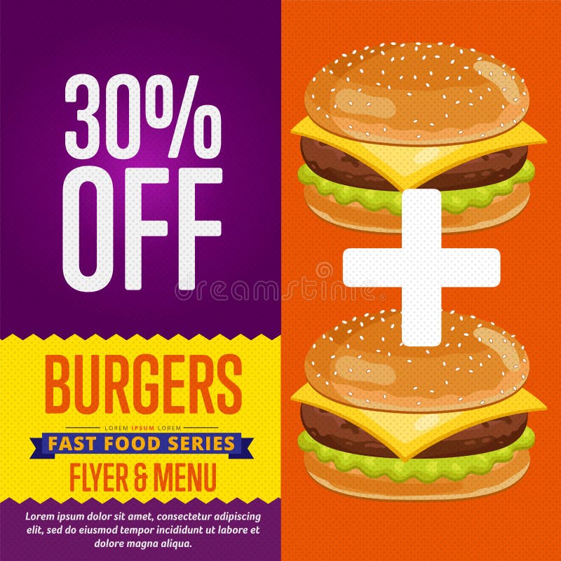 Hot dog sale flyer. stock vector. Illustration of sandwich - 62839519