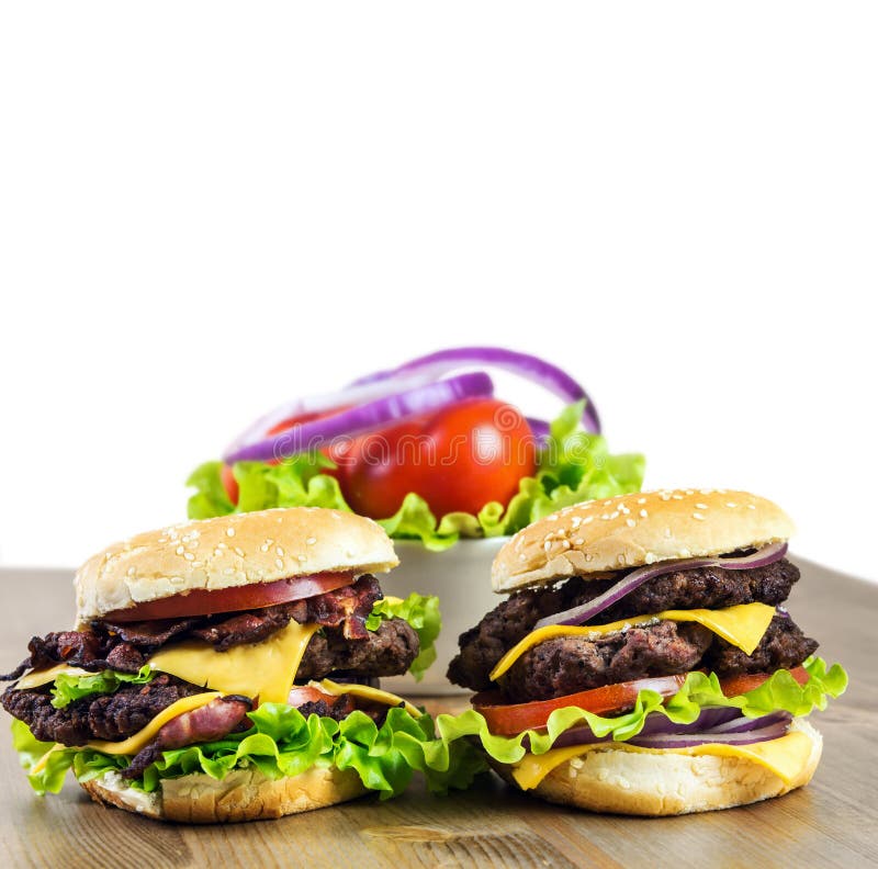 Burgers_on_table 22.10.16 stock image. Image of vegetable - 80812337