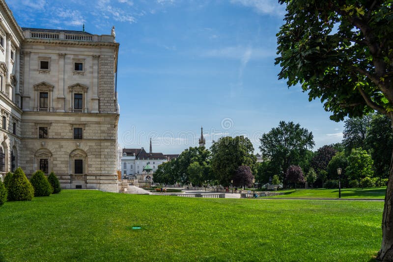 Burggarten Garden in Vienna Wien, Austria Stock Image - Image of green ...