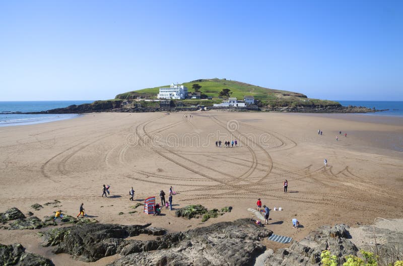 Burgh wyspa, Devon zdjęcie stock. Obraz złożonej z brytania - 40204424