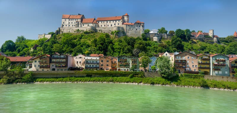 Burghausen Germany stock image. Image of calm, bridge - 32593121