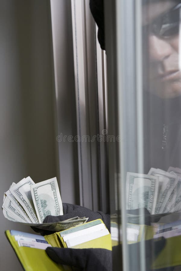Burglar Stealing Money stock photo. Image of money, robber - 29659732