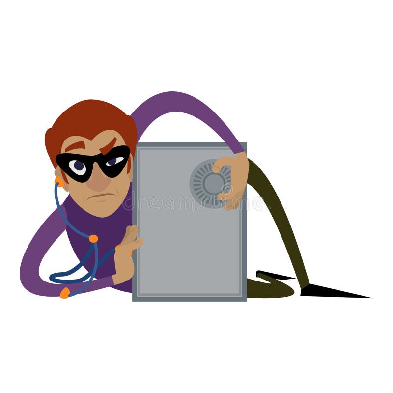 Theft Robbery Safe Cartoon Stock Illustrations – 425 Theft Robbery Safe ...