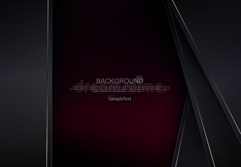 Burgundy Geometric Composition with Gradient, Dark Gray Curtains with ...