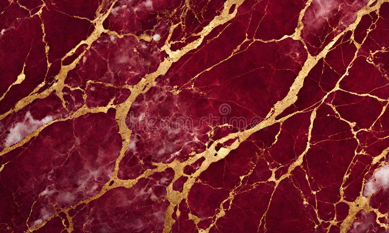Burgundy Marble Texture with Gold Patterns. Burgundy Marble Texture ...