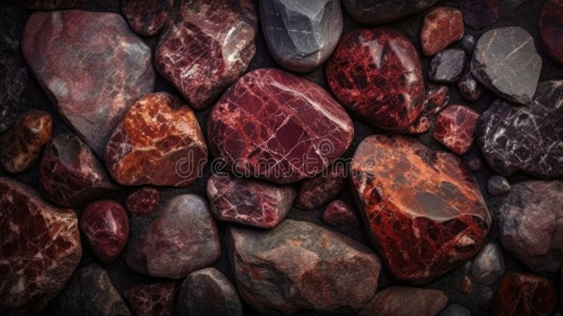Burgundy Red Stone Texture Background for Elegant Designs. Stock ...