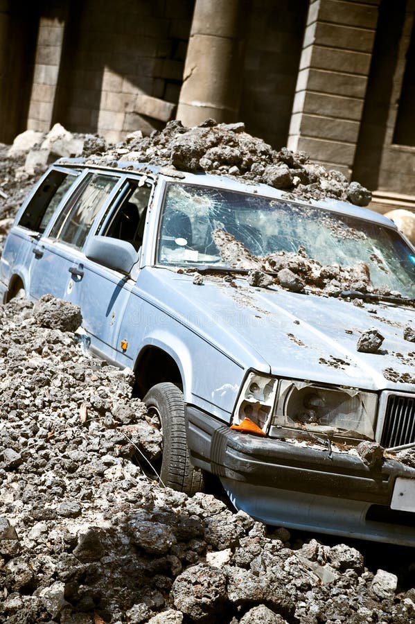 Buried Car stock photo. Image of rock, object, nature - 28257884