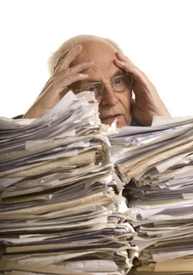 Buried in papers stock photo. Image of auditing, educator - 4475712