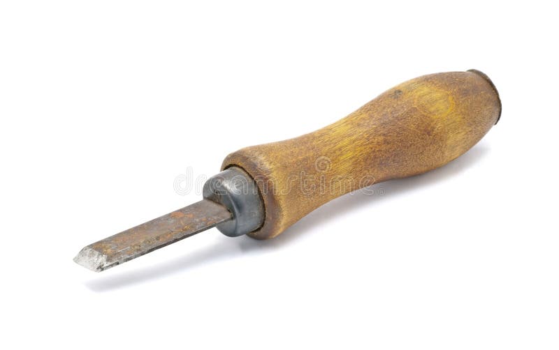 Le burin image stock. Image du rouillé, wooden, outil - 38902491