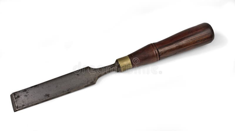 Burin de travail du bois image stock. Image du outils - 14690057