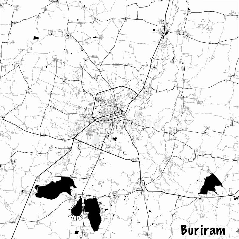 Buriram city vecor map stock illustration. Illustration of sketch ...
