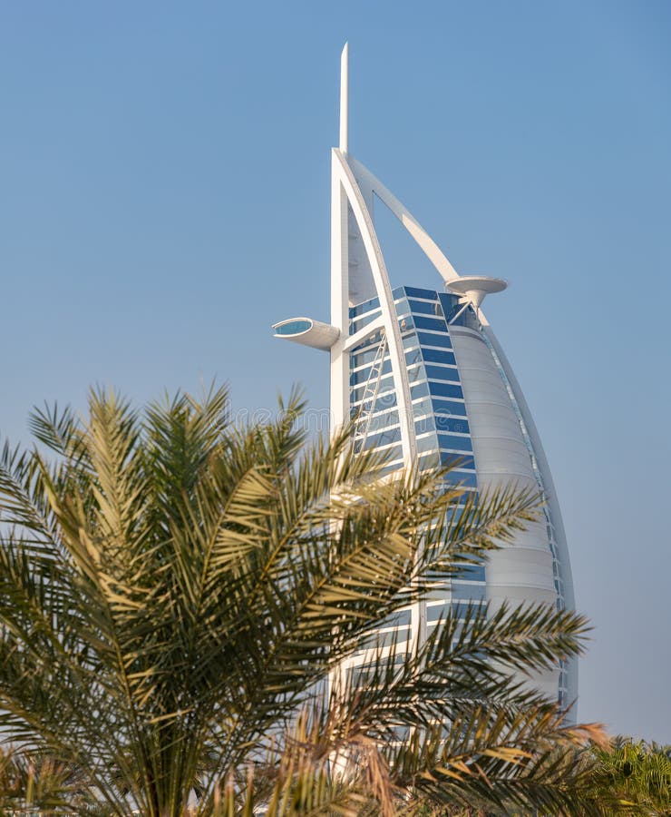Burj Al Arab Hotel editorial photography. Image of middle - 313681377