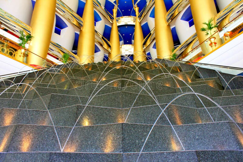 Burj Al Arab lobby editorial stock image. Image of dubai - 22171669