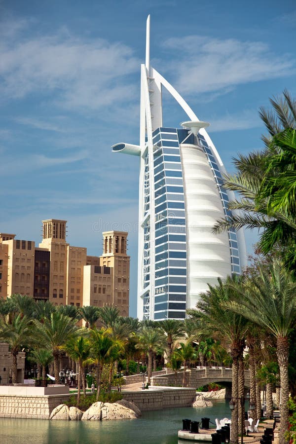Burj Al Arab View from Madinat Jumeirah Editorial Stock Image - Image ...