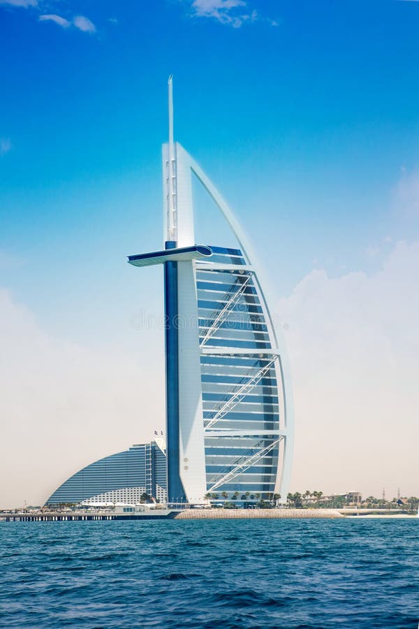 Burj Al Arab View from the Sea Editorial Stock Photo - Image of dubai ...
