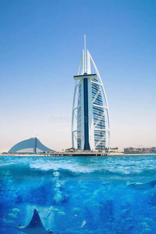 Burj Al Arab View from the Sea Editorial Photography - Image of ...