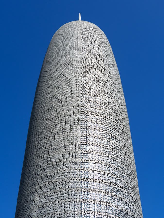 Burj Doha (Burj Qatar, Doha Tower) Closeup View Stock Image - Image of ...
