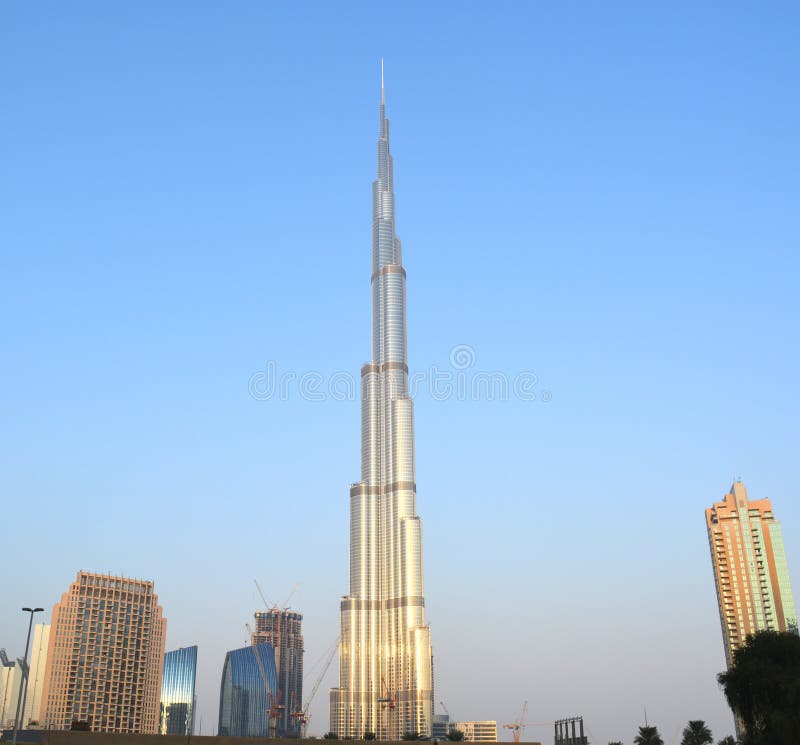 Burj Khalifa Day View with Modern Building Around Editorial Stock Photo ...