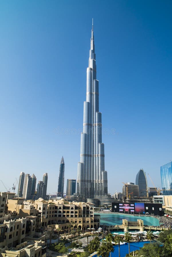 Burj Khalifa, the Tallest Building in the World with Surrounding ...