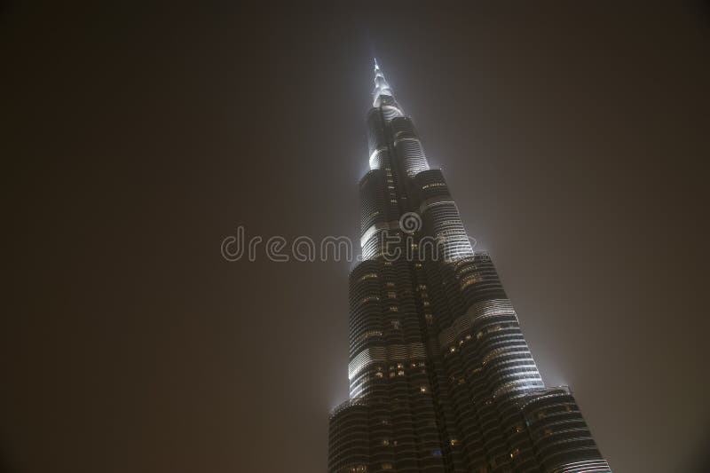 Burj Khalifa (Khalifa-Turm), Dubai Redaktionelles Stockbild - Bild von ...