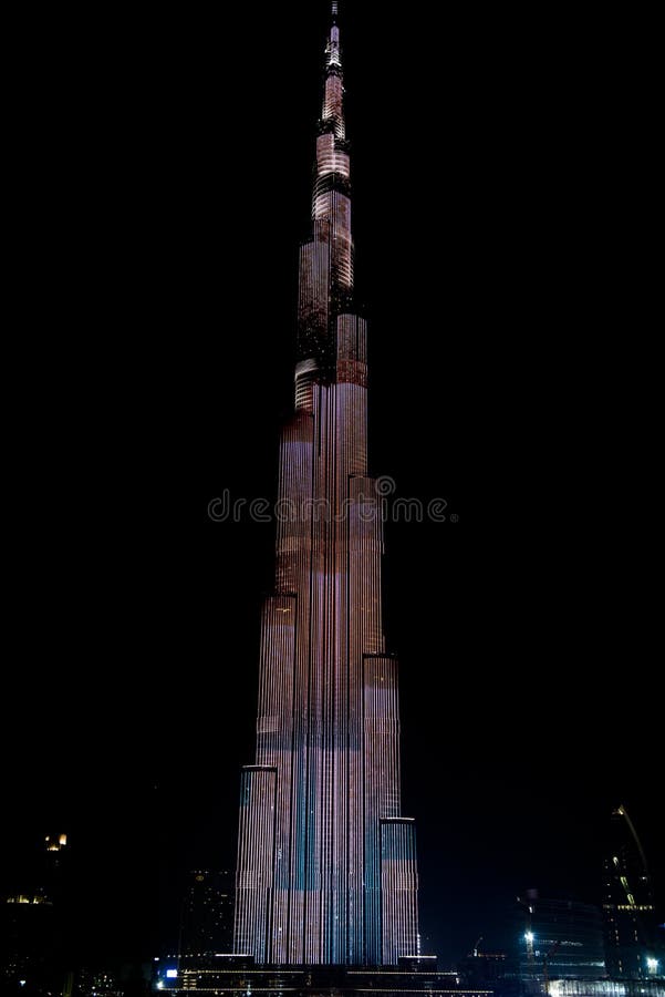 Burj Khalifa with Colorful LED Show Happy New Year Dubai, UAE Editorial ... Burj Khalifa with Colorful LED Show Happy New Year Dubai, UAE Editorial ...