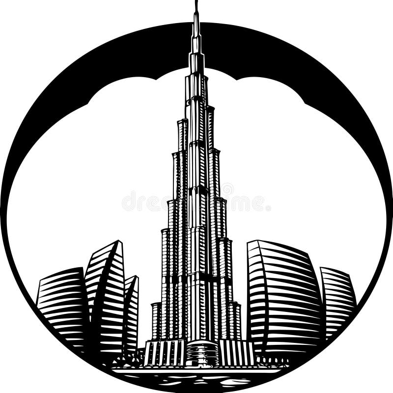 Burj Khalifa Silhouette