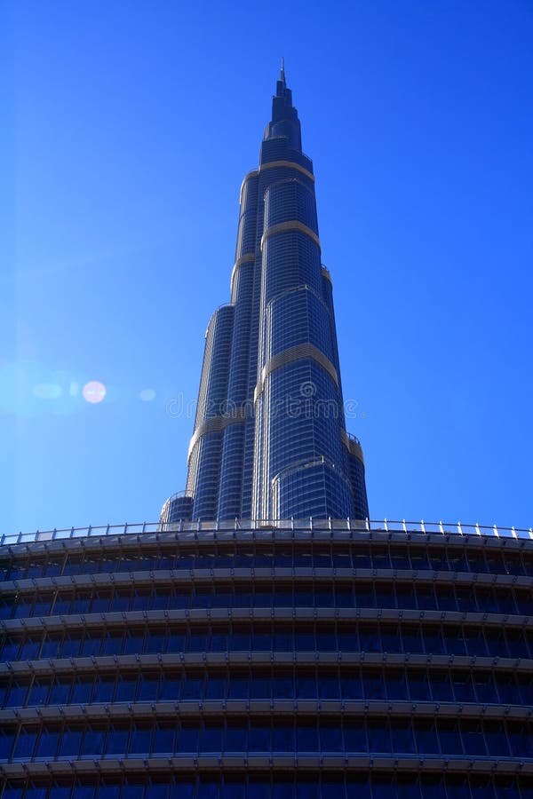 Burj Khalifa skyscraper stock photo. Image of angle, united - 25839004