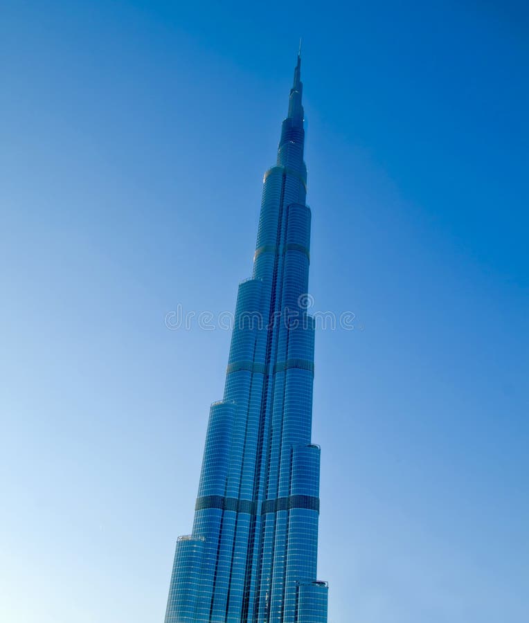 Burj Khalifa Tower in Dubai Editorial Image - Image of glass, tower ...