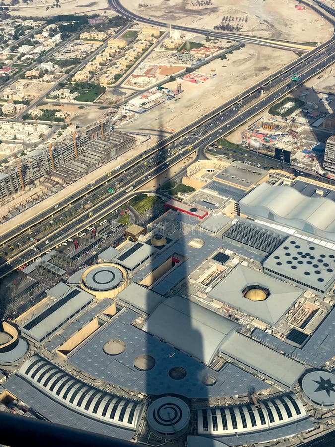 Burj Shadows stock image. Image of khalifa, shadows - 209713189