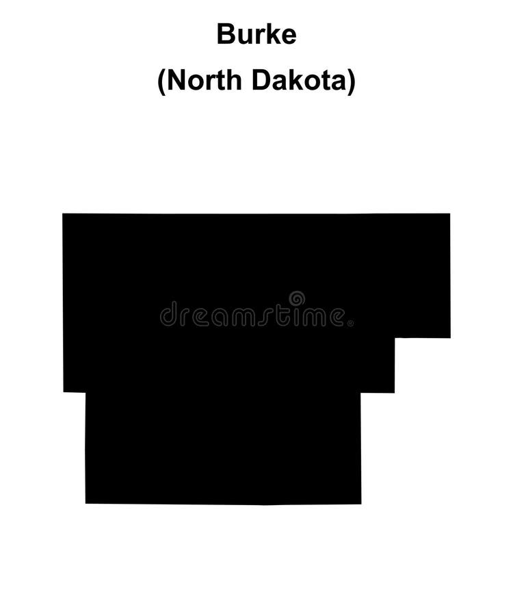 Burke outline map stock vector. Illustration of detailed - 357462409