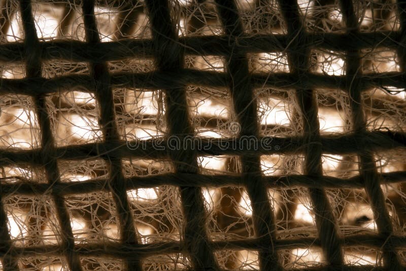 Burlap Fabric Closeup, Light Passes through the Fabric Structure Stock ...