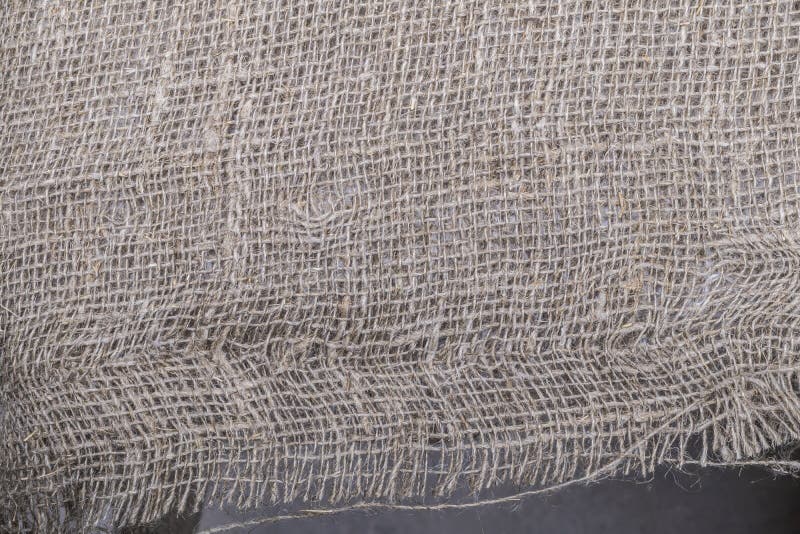 Burlap Fabric. Studio Lighting. Natural Fiber. Texture. Close-up Stock ...
