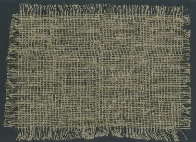Burlap Fabric Torn Edges on Dark Background Stock Photo - Image of ...