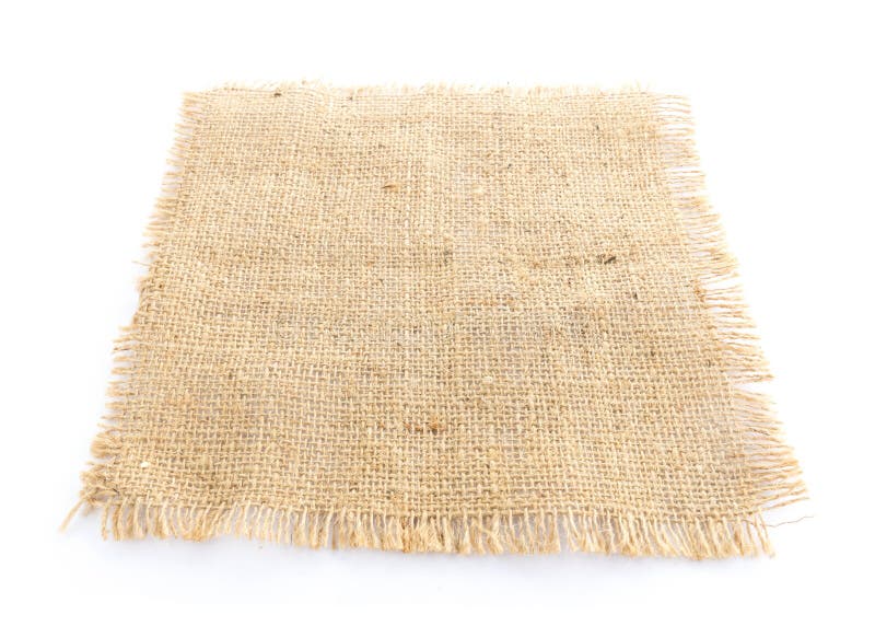 Burlap Hessian Sacking Isolated Stock Image - Image of fabric ...
