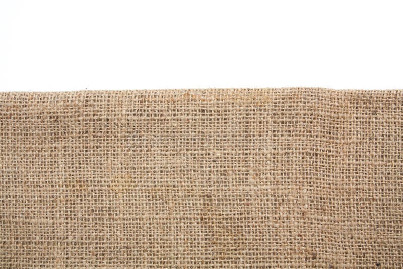 Burlap Hessian Sacking Isolated Stock Photo - Image of fabric, natural ...