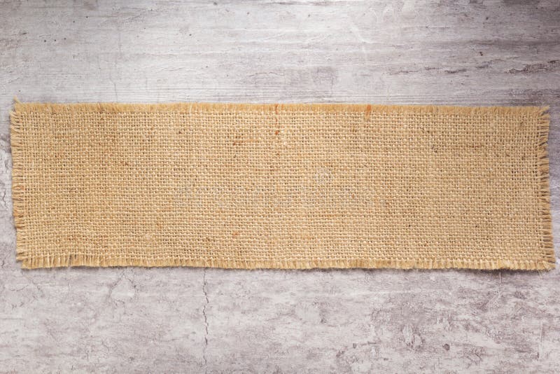 Burlap Hessian Sacking Texture at Stone Surface Stock Photo - Image of ...