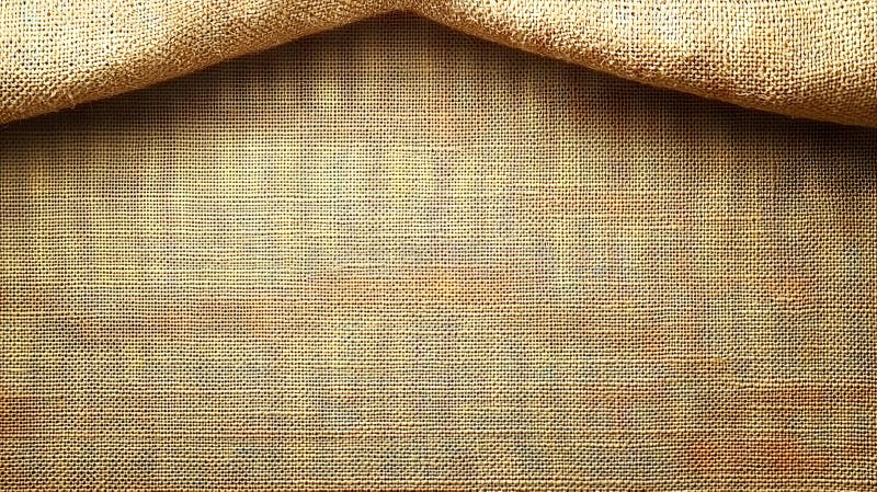 Burlap Texture with Folded Edge and Soft Lighting Stock Image - Image ...