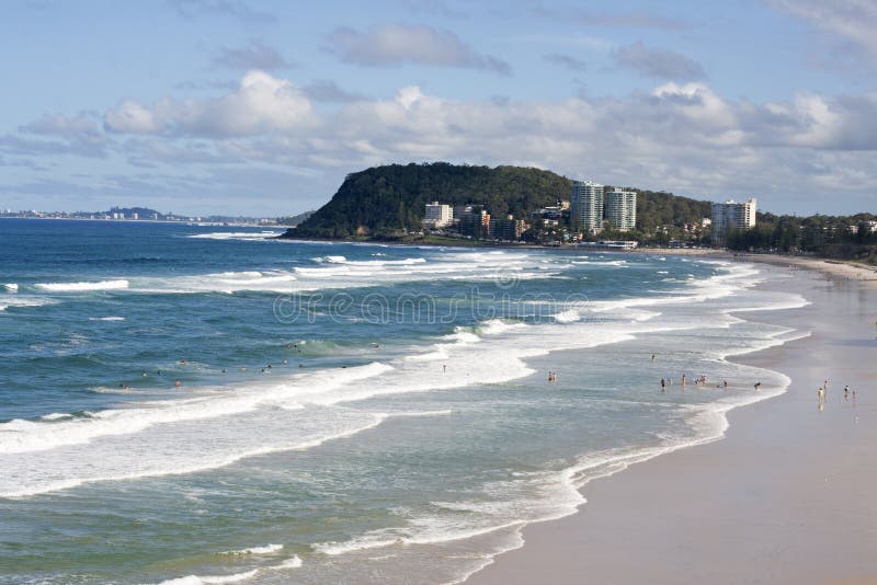 Burleigh Heads Beach Gold Coast Australia Stock Image - Image of ...