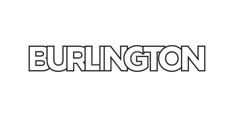 Burlington in the Canada Emblem. the Design Features a Geometric Style ...