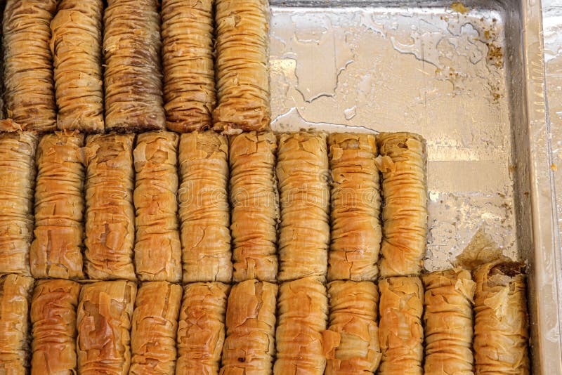 Burma Baklava, Turkish Dessert Sweet Stock Image - Image of honey ...