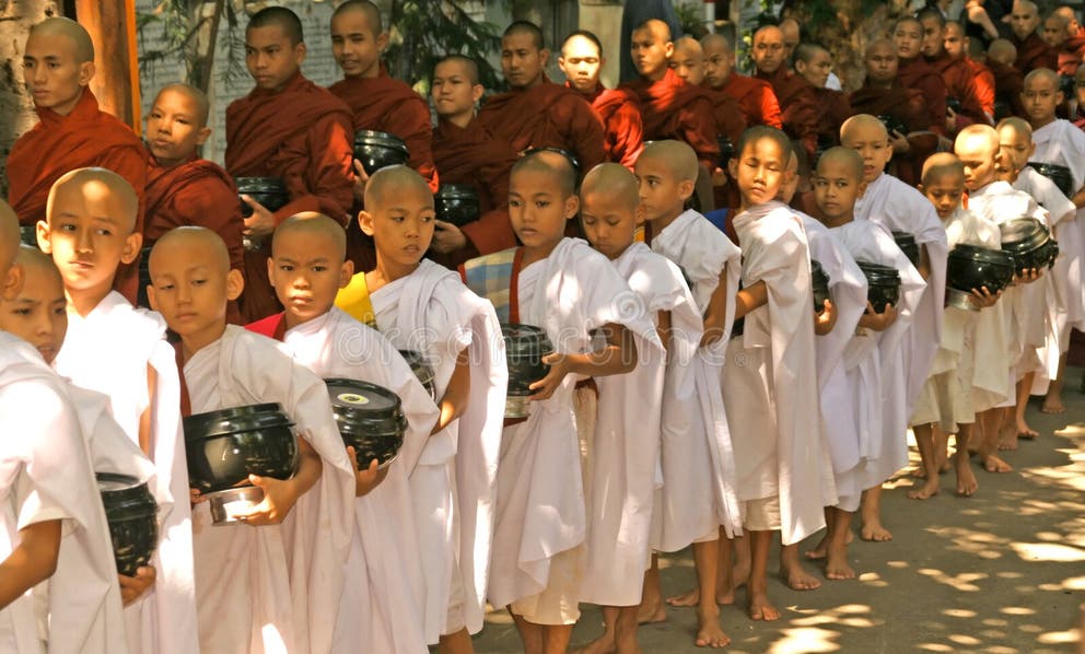 Burma monks editorial image. Image of burma, children - 4285075