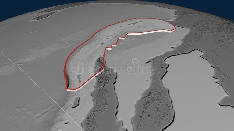 Burma Plate Extruded - Grayscale Stock Illustration - Illustration of ...